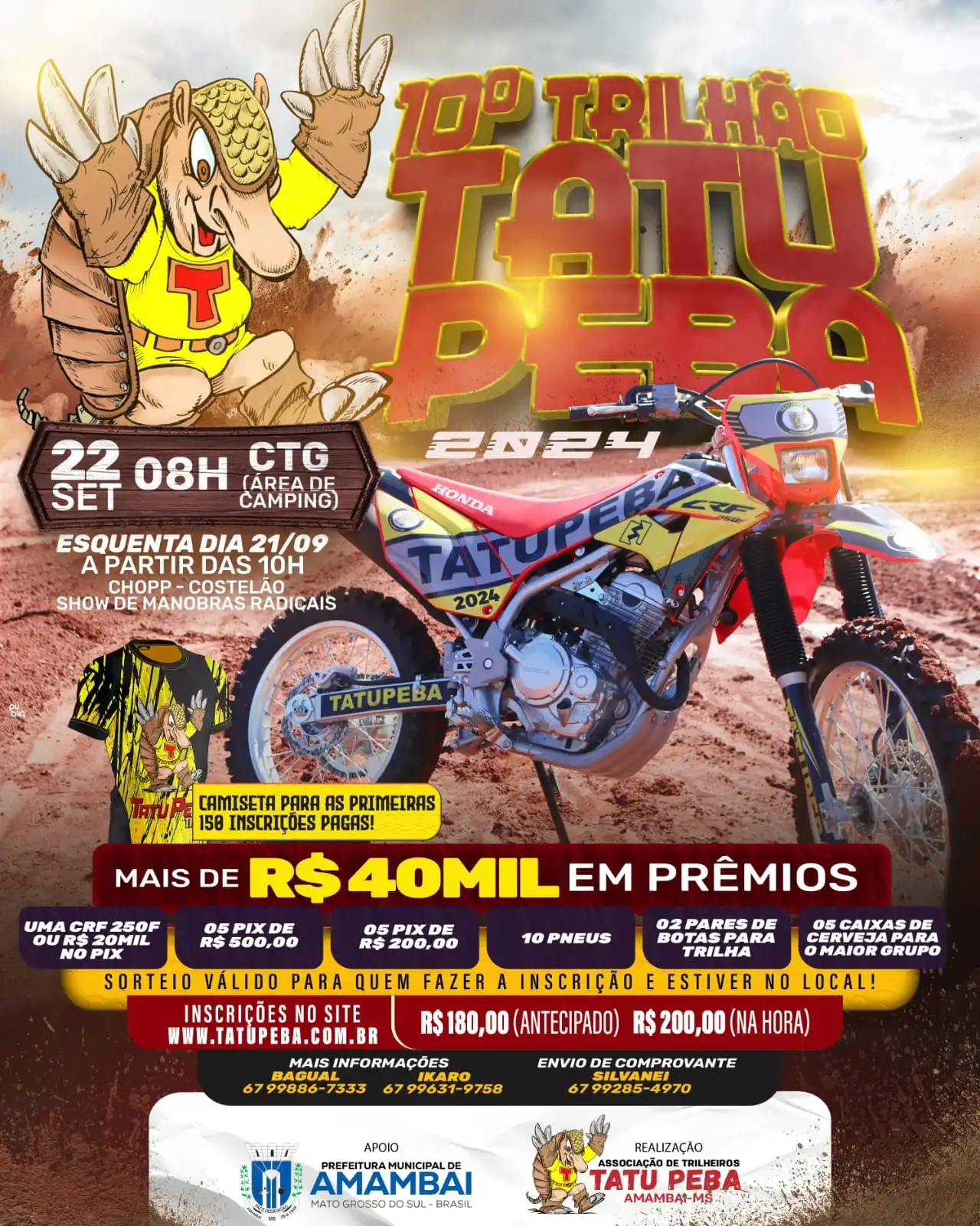10º Trilhão Tatu Peba 2024 promete adrenalina e grandes prêmios em ...